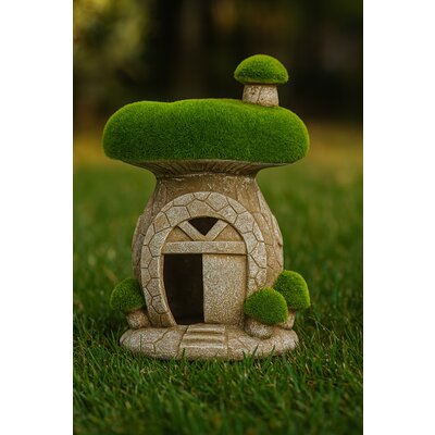 Decoratiune de gradina Casuta Ciuperca 22.3 x 14.60 x 15.30 cm