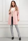 Pardesiu roz pudra cu un nasture - Dasha.ro