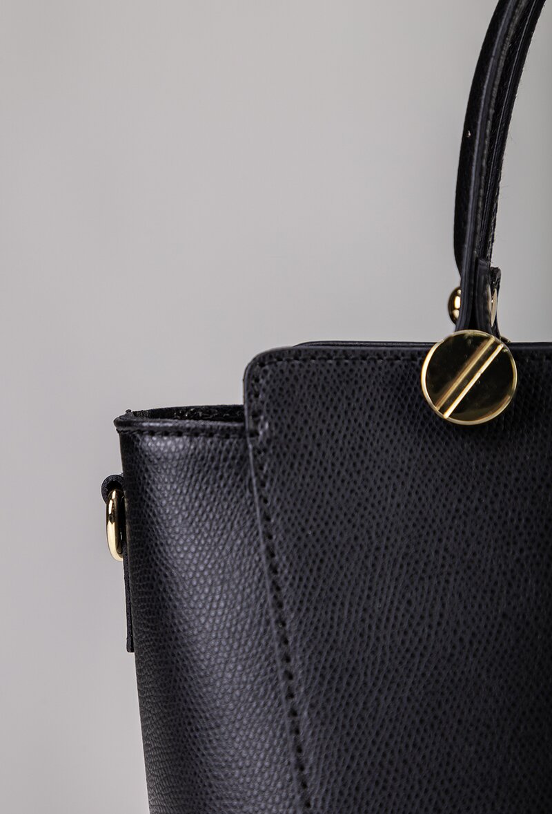 Poseta neagra din piele - Dasha.ro