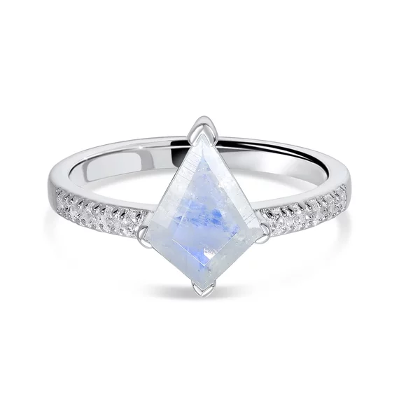 Inel din argint Silver Rhombus Moonstone