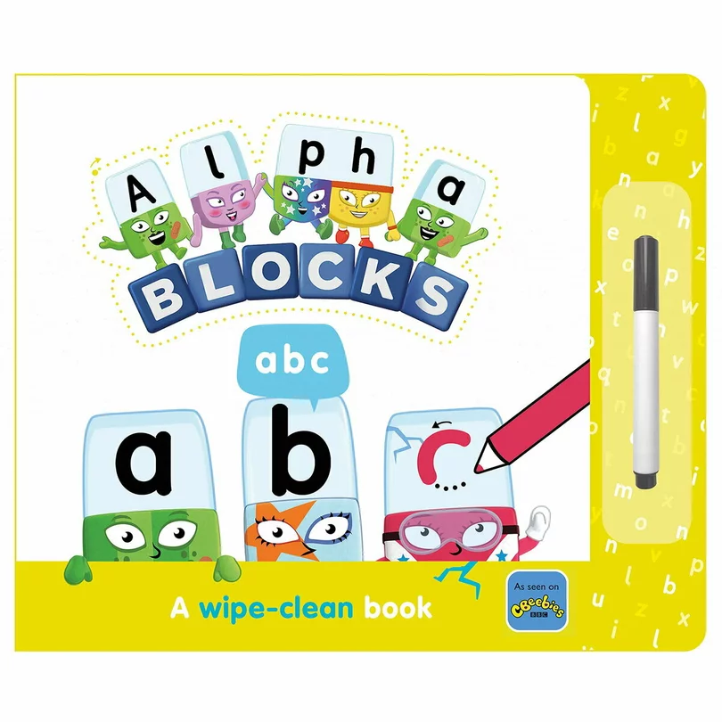 Carticica Scriu si sterg Alphablocks - ABC