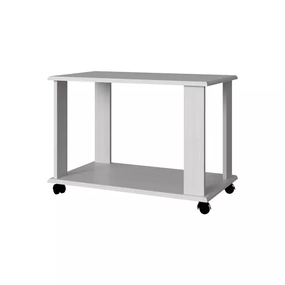 Masuta de cafea cu roti Tiffany, 70x40x49.7 cm, Crem Woodline - Kalenda