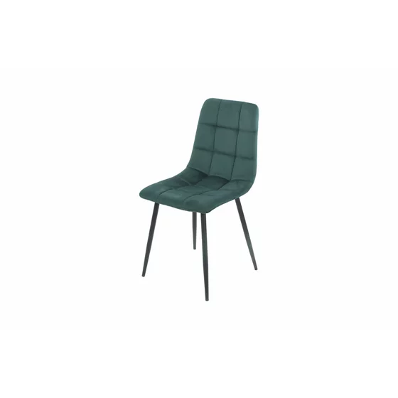 Scaun Madison, 44x39x89 cm, Catifea, Verde Inchis - Kalenda