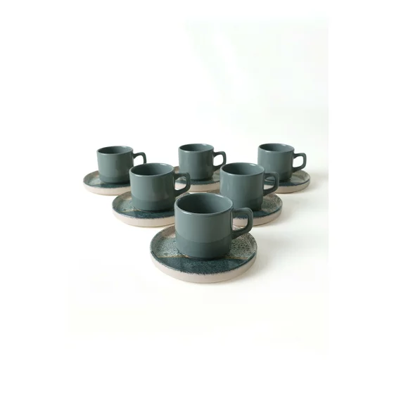 Set Cesti Pentru Servire Ceai(12 bucati) Ivory-X000169780, Ceramica ...
