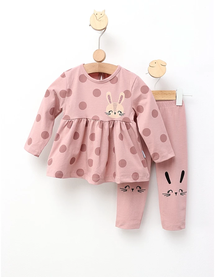 Costumas Mini Iepuras roz-prafuit