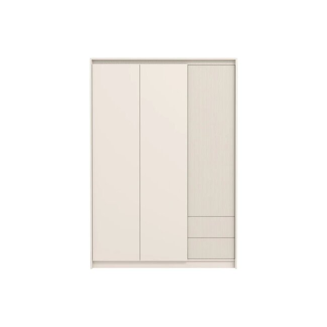 Dulap Monaco SZF3D2S, 3 uși și 2 sertare, PAL melaminat, 150x61x220 cm, Casmir - Mobila Casa