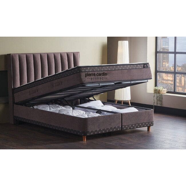 Pat Loven, cadru rezistent, tapițat cu stofă elegantă, somieră inclusă ...