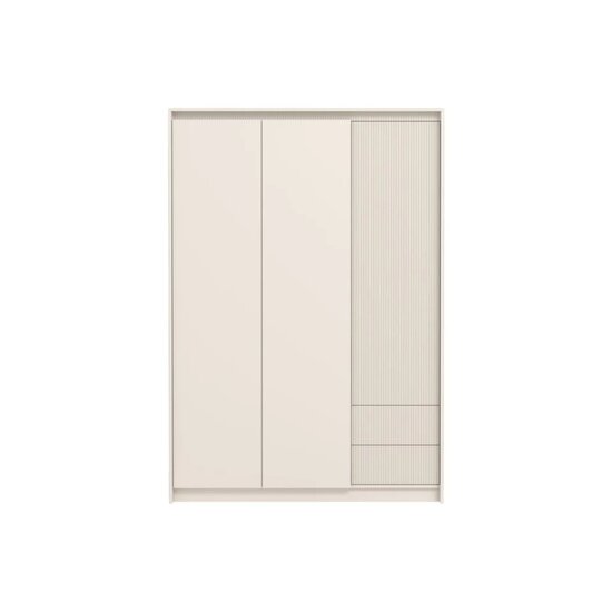 Set dormitor Monaco, design minimalist cu riflaje, PAL melaminat ...