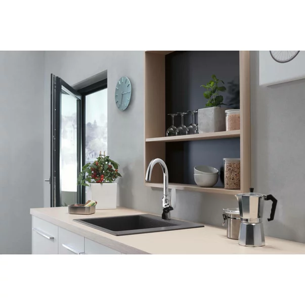 Baterie bucatarie Hansgrohe Focus M42 cu pipa rotativa crom 71802000 ...