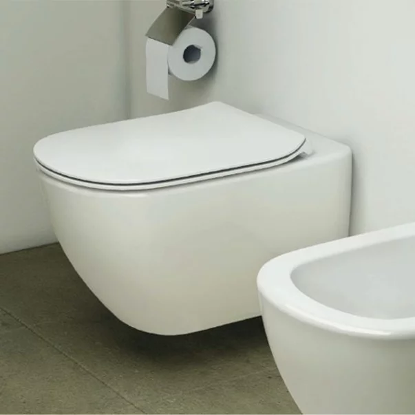 Set vas wc suspendat Ideal Standard Tesi AquaBlade cu capac clapeta si ...