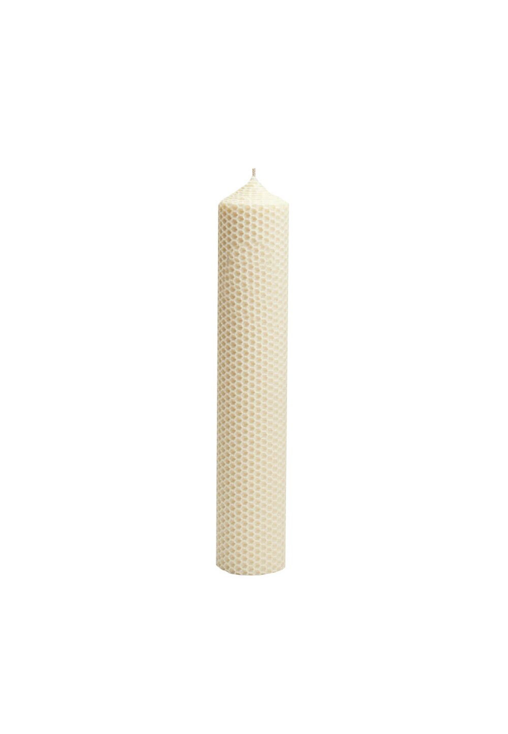 Lumanare tip fagure, din ceara naturala, crem, 30cm