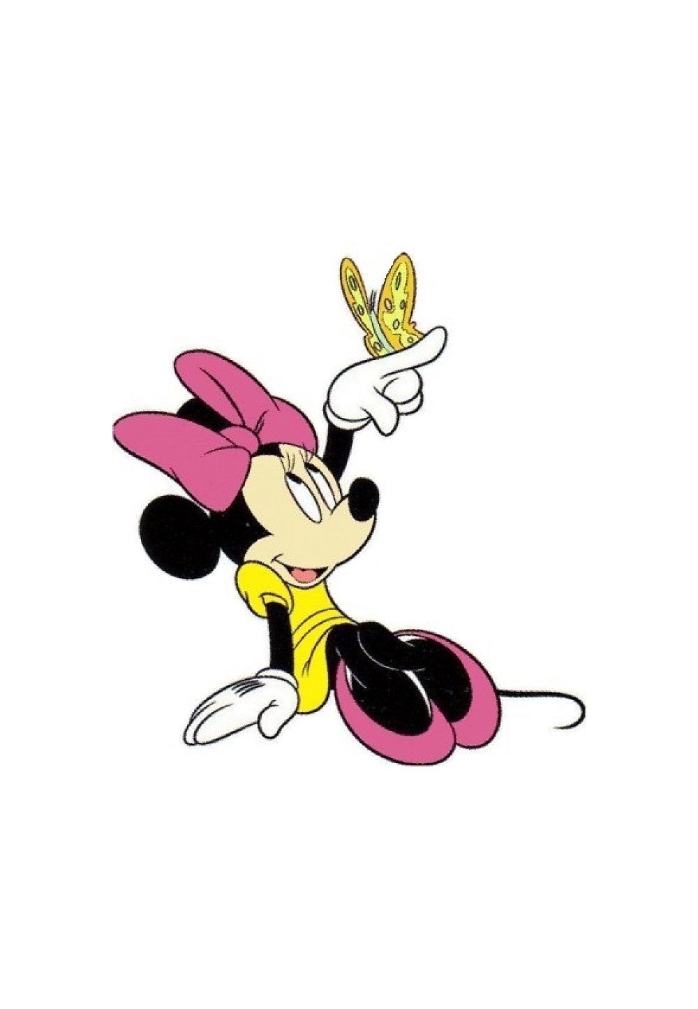 Stickere perete, Minnie Mouse cu fluturas