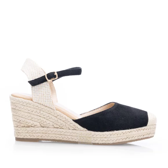 Sandale damă cu platformă, Pass Collection - 4034 Negru